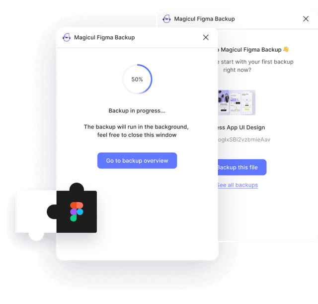 Magicul Backup - Store & Backup Figma designs as Sketch, XD or Figma files.